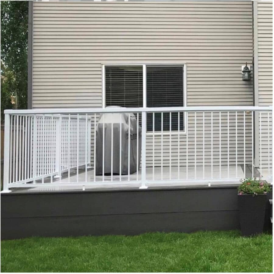 VISTA 42" Aluminum Railing Bottom Stair Post | Home Hardware
