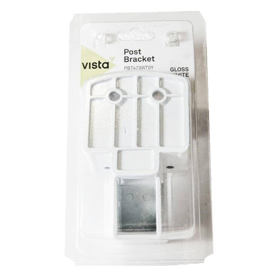 VISTA Post Bracket Package - Gloss White | Home Hardware