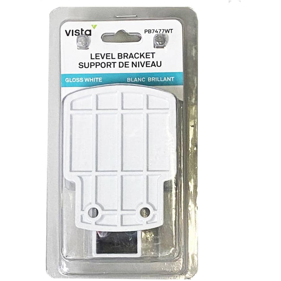 VISTA Level Bracket Package - Gloss White | Home Hardware