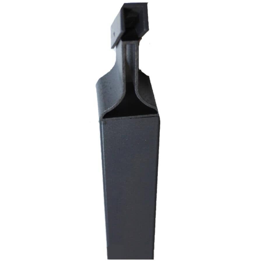 VISTA 42" Aluminum Railing Mid Stair Post with Splice Kit | Home Hardware