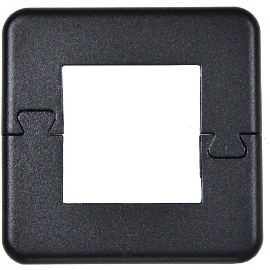 REGAL IDEAS Textured Black Base Plate Cover for 4" Post | Home Hardware