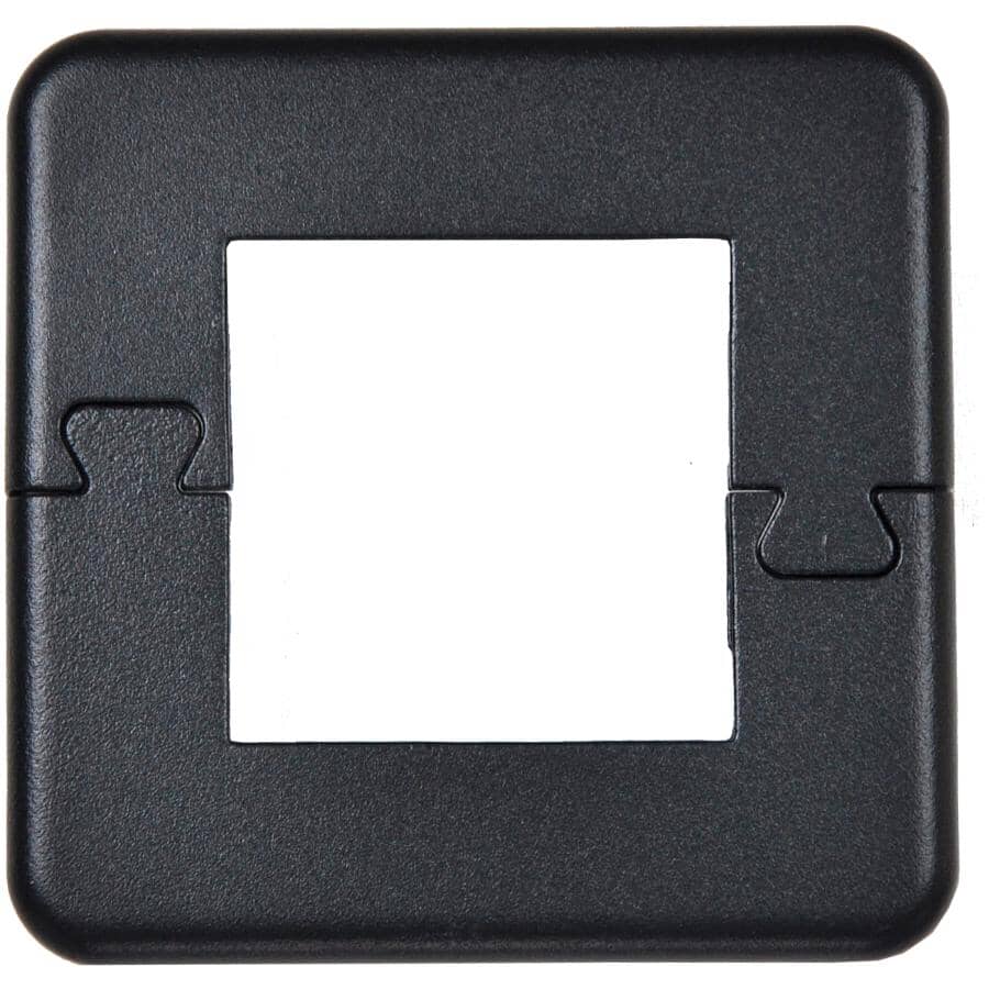 REGAL IDEAS Textured Black Base Plate Cover for 2-1/4" Post | Home Hardware