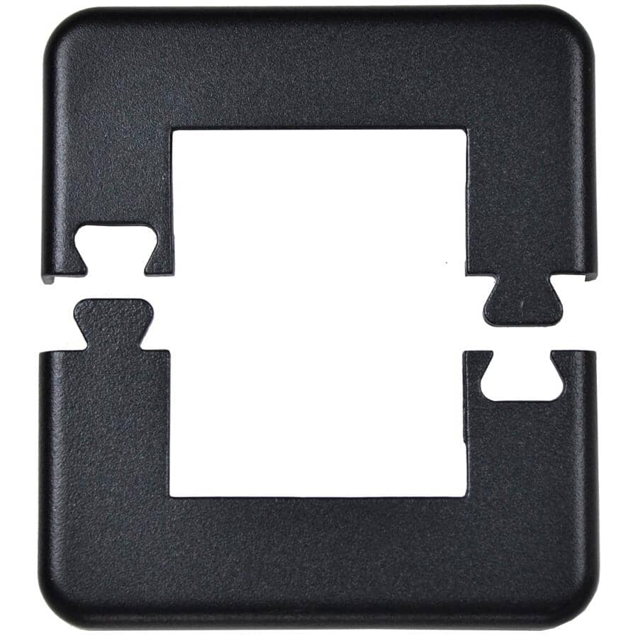 REGAL IDEAS Textured Black Base Plate Cover for 2-1/4" Post | Home Hardware