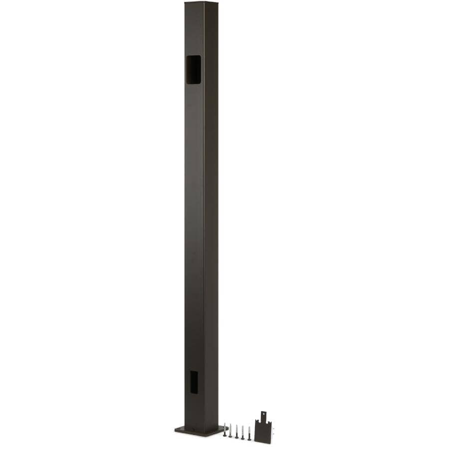 VISTA 42" Aluminum Railing Top Stair Post | Home Hardware