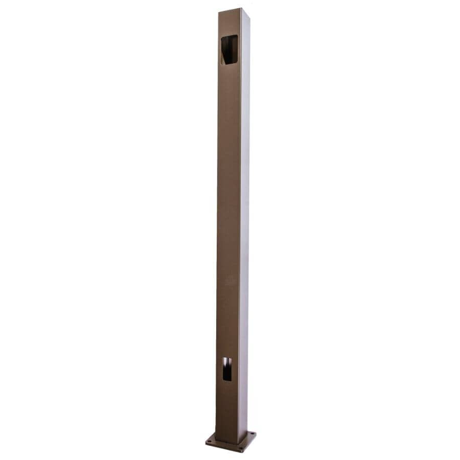 VISTA 42" Aluminum Railing Bottom Stair Post | Home Hardware