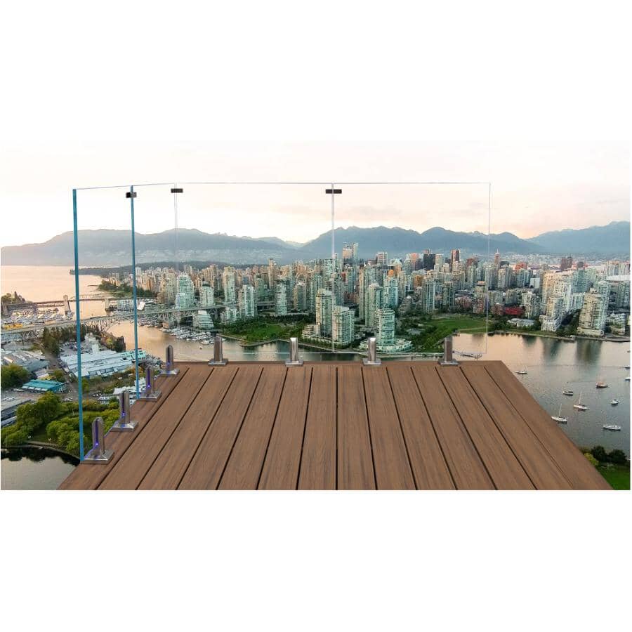 VISTA 24" x 40" x 12mm Vista Tempered Glass for Aluminum Railing | Home ...