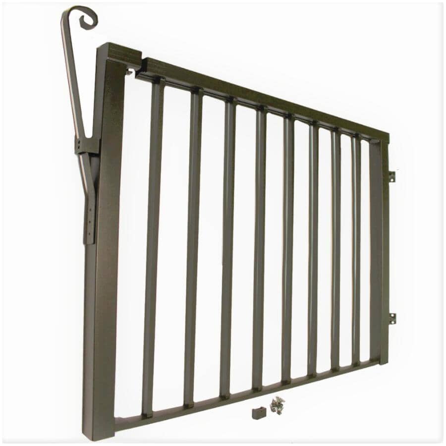 VISTA 4' Aluminum Wide Picket Gate Package | Home Hardware