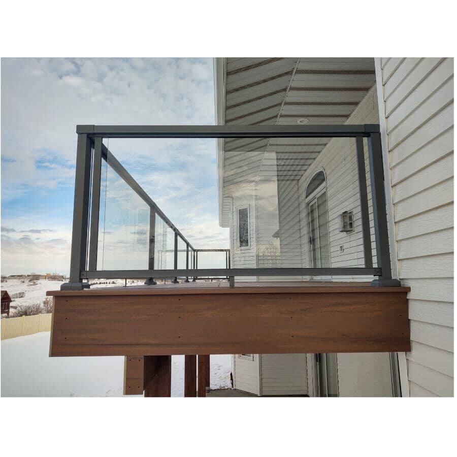 VISTA 42" Aluminum End Railing Post | Home Hardware