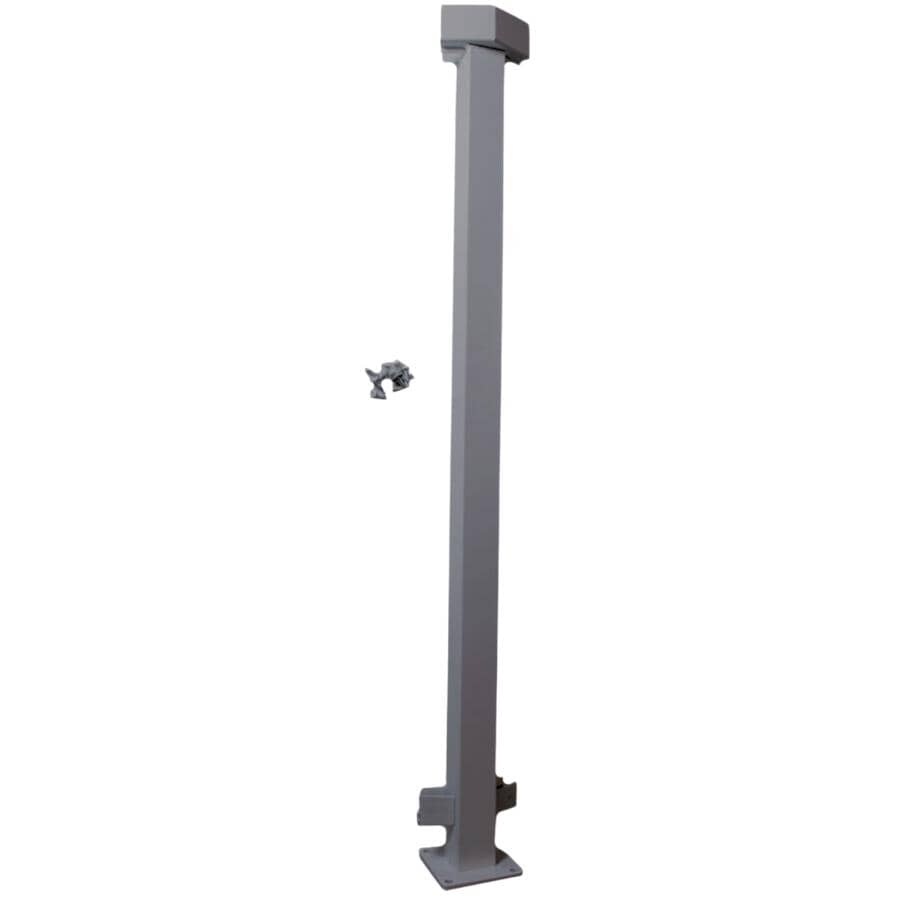 VISTA 42" 45 Degree Aluminum Railing Corner Post | Home Hardware