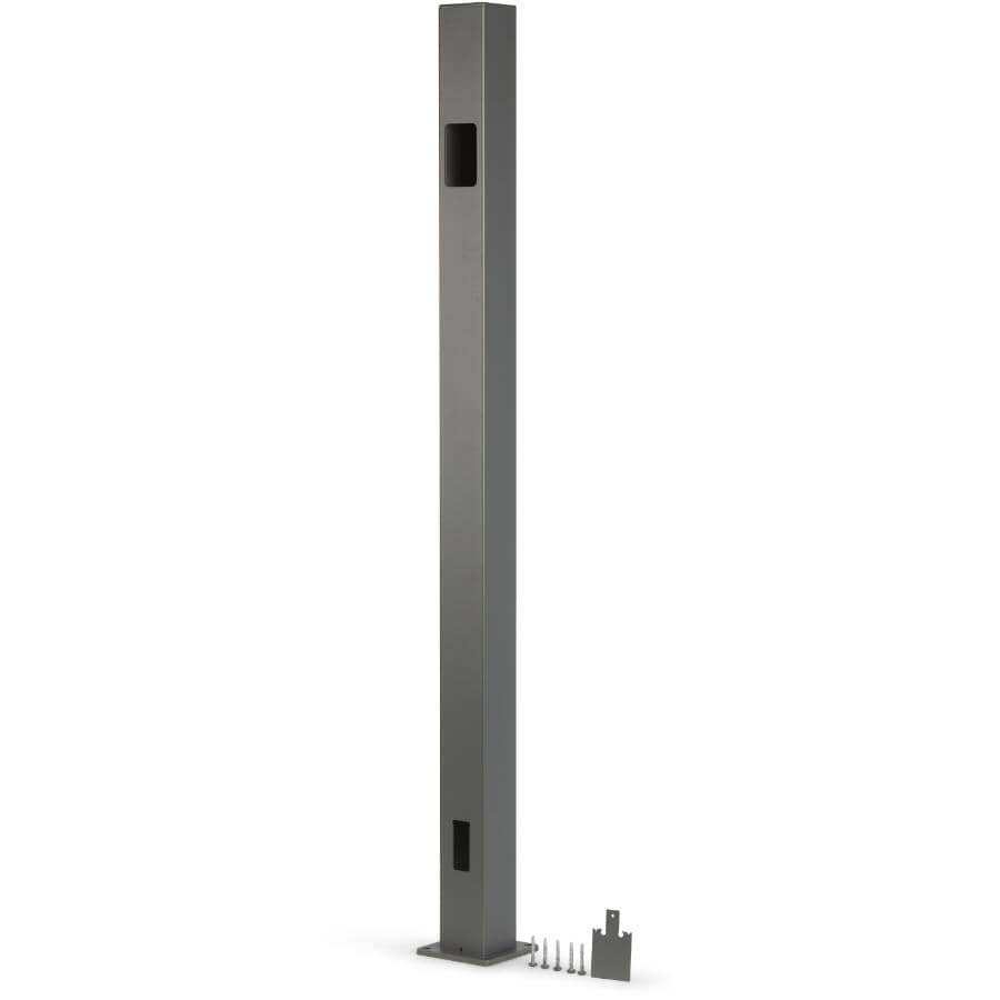 VISTA 42" Aluminum Railing Top Stair Post | Home Hardware