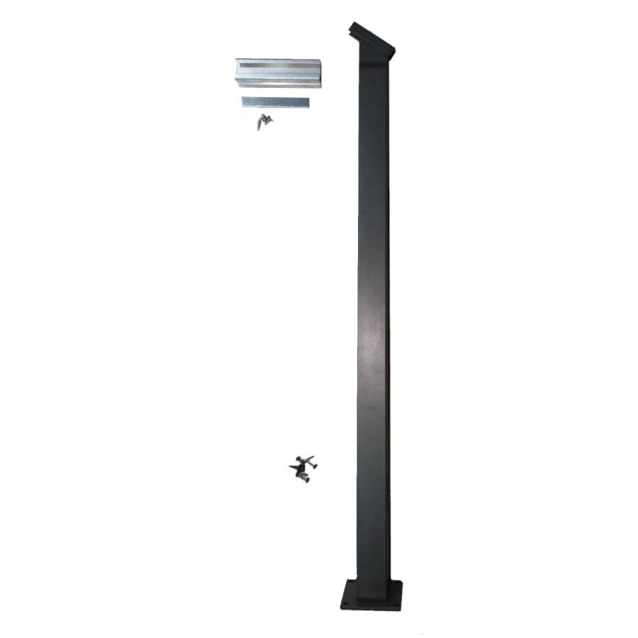 VISTA 42" Aluminum Railing Mid Stair Post with Splice Kit | Home Hardware