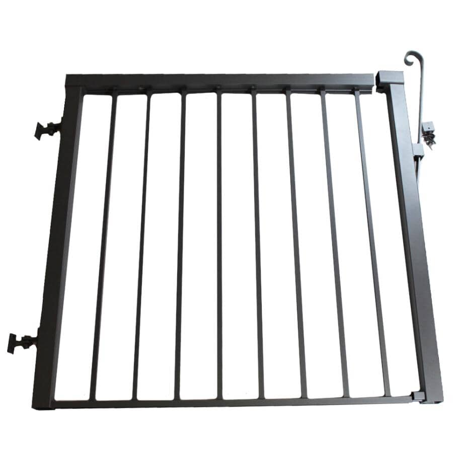 VISTA 4' Aluminum Straight Picket Gate Package | Home Hardware