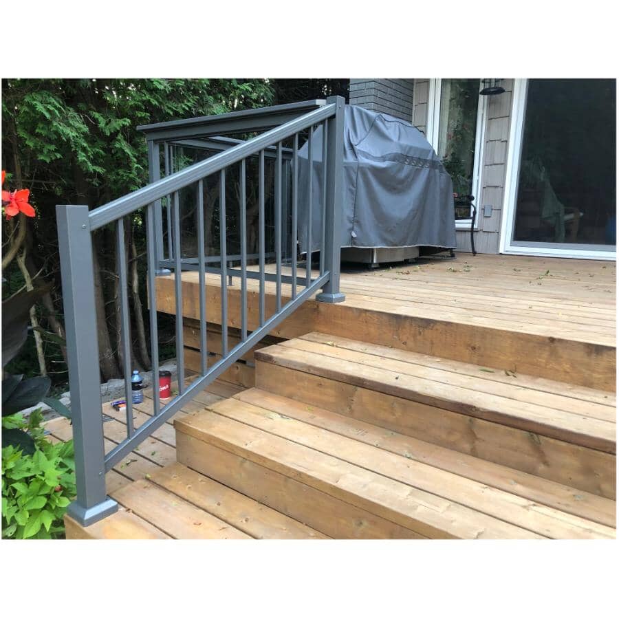 VISTA 5/8" Aluminum Wide Stair Picket Package for 4' Section | Home ...