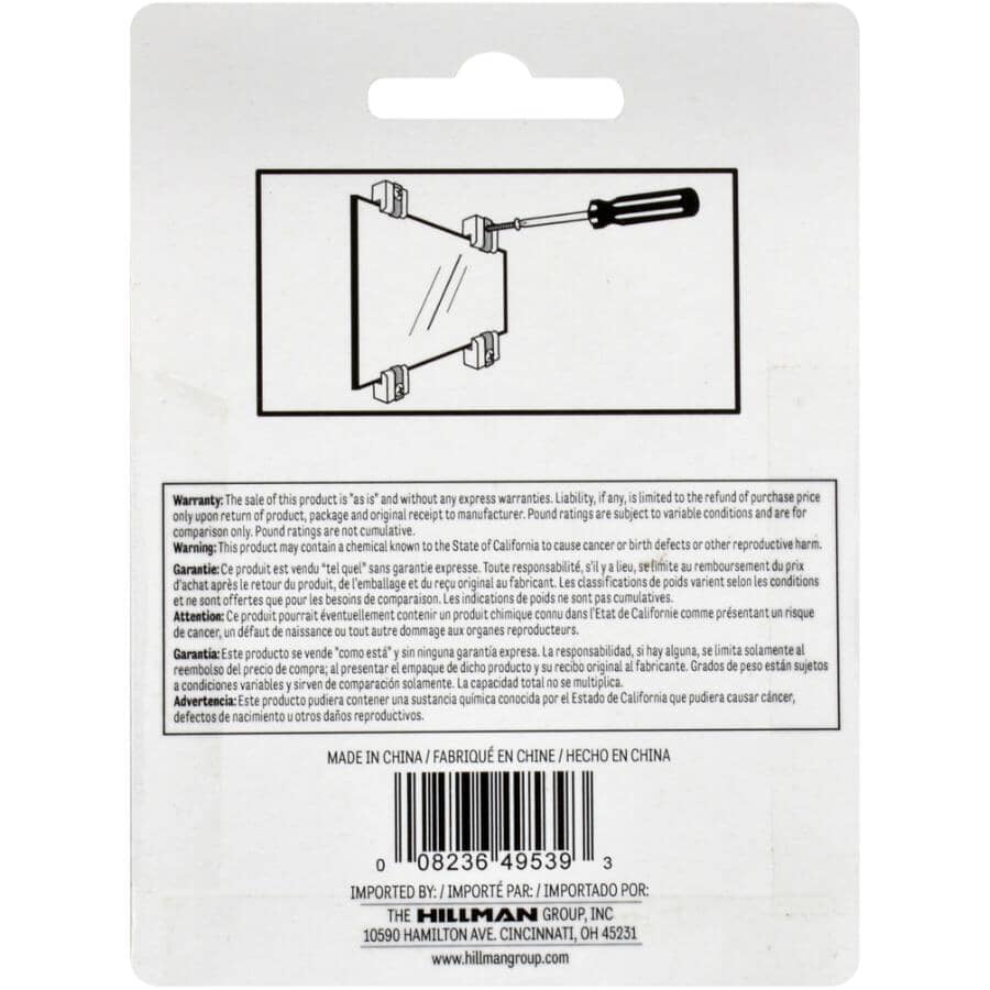 HILLMAN Heavy Duty Plastic Mirror Clips, 20LB | Home Hardware