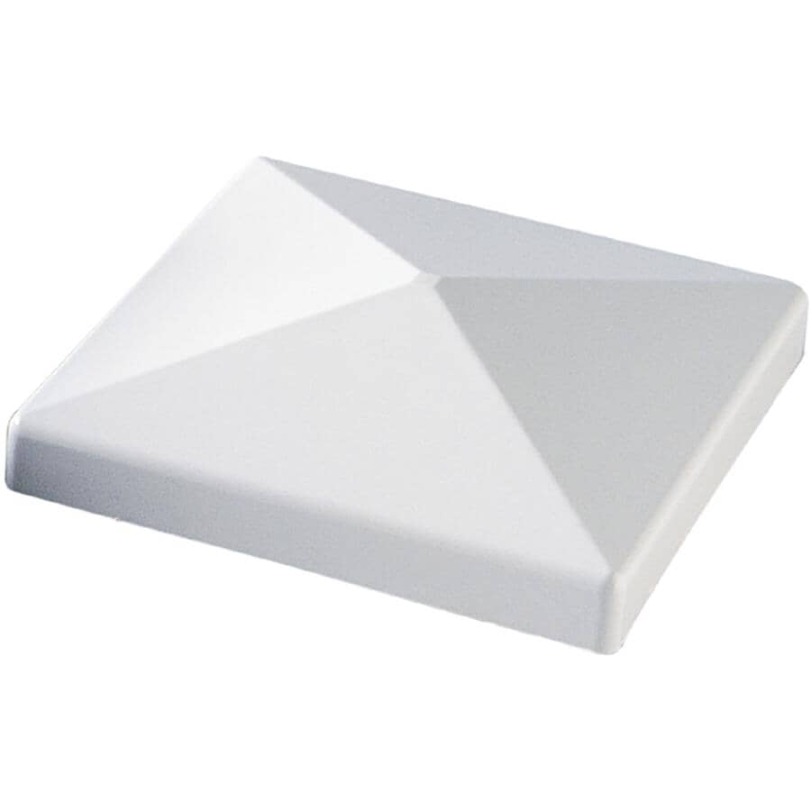 EURAMAX CANADA 4" x 4" Yardcrafters White Vinyl Square Post Cap | Home ...