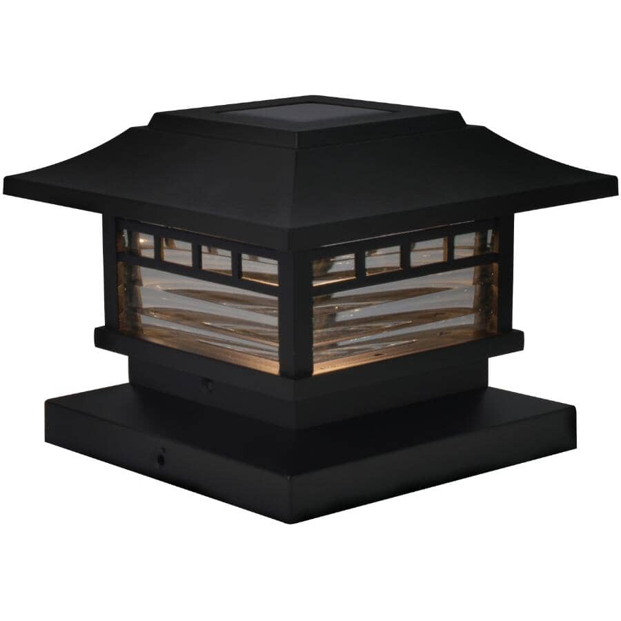 MOONRAYS Mission Style Solar Plastic Post Cap | Home Hardware