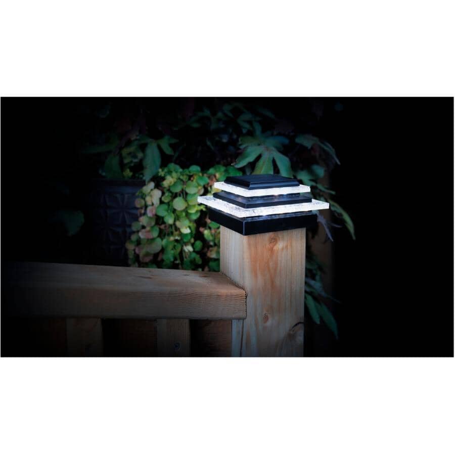 MOONRAYS Solar Plastic Post Cap | Home Hardware