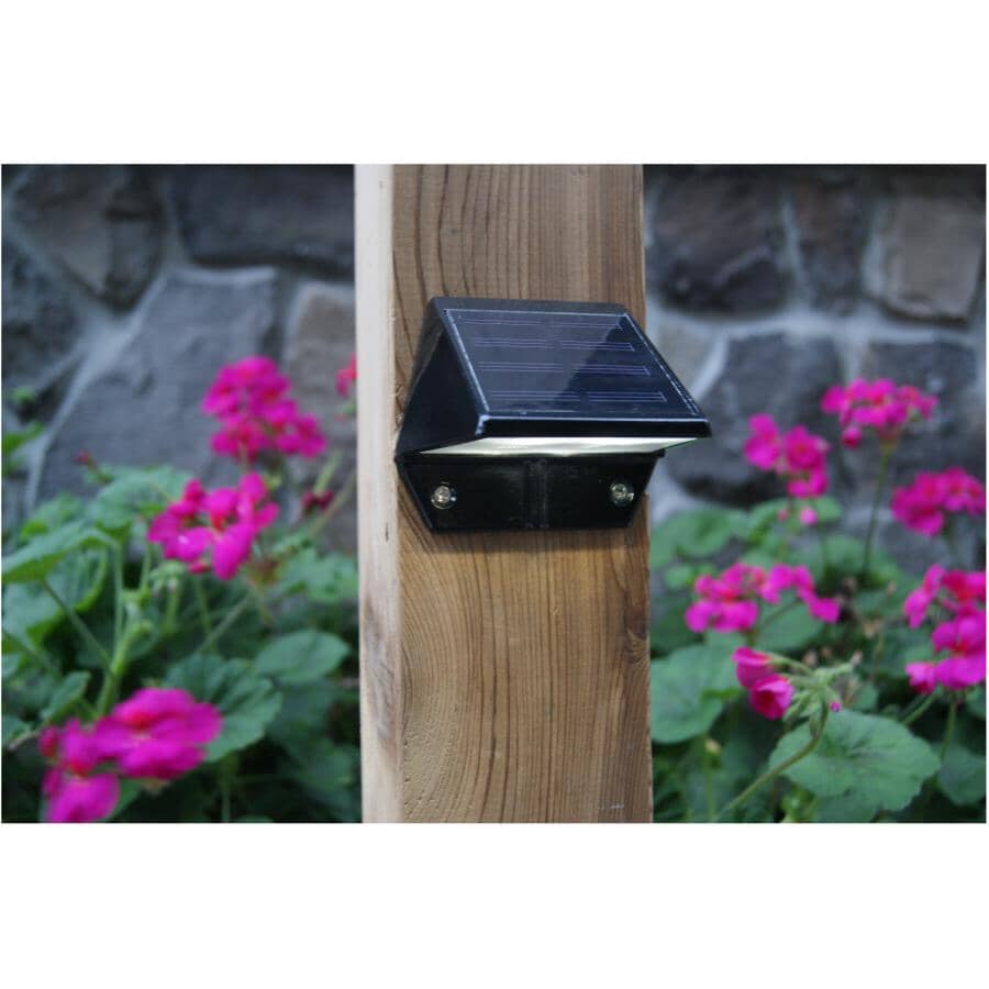 Classy Caps Solar Black Aluminum Wedge Light | Home Hardware