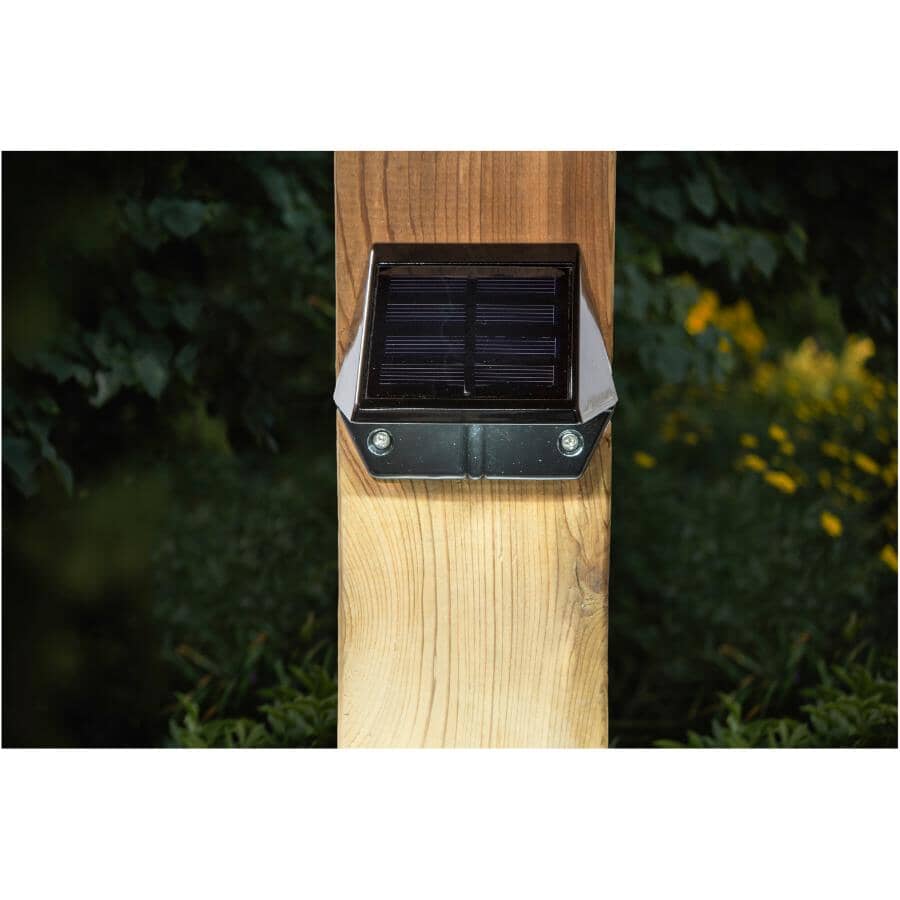 Classy Caps Solar Black Aluminum Wedge Light | Home Hardware