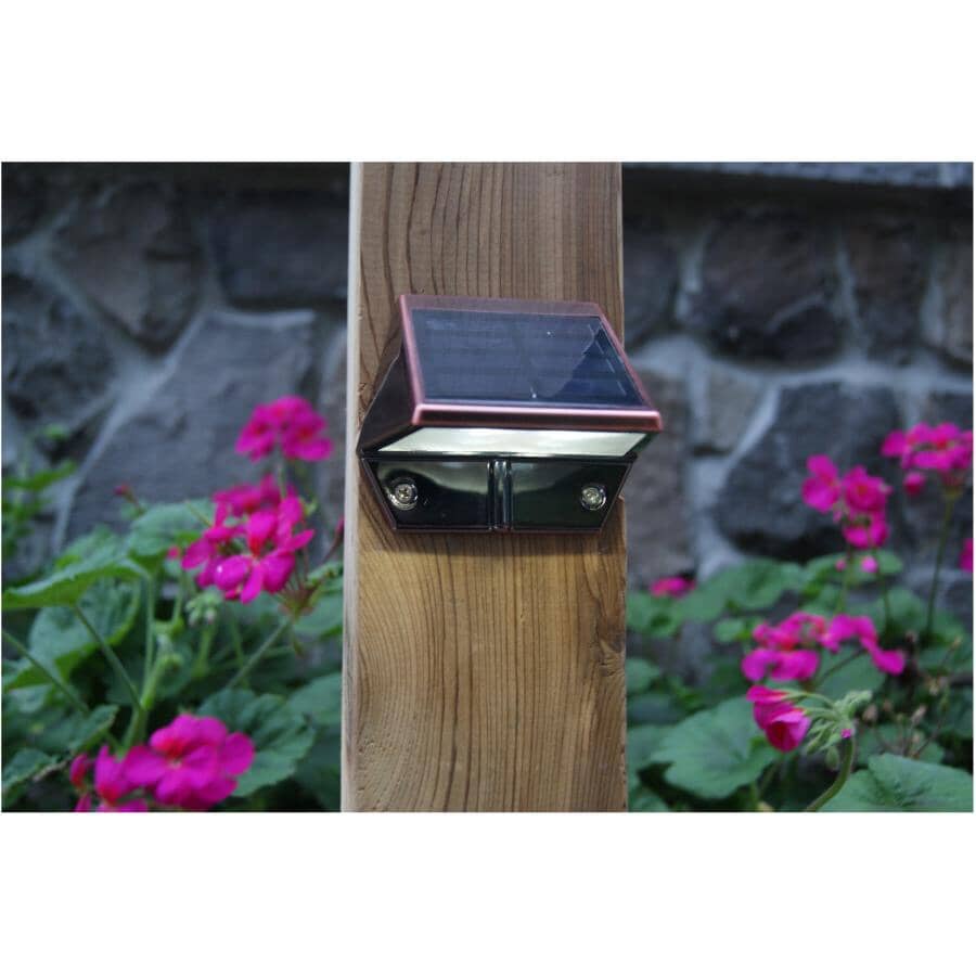 Classy Caps Solar Copper Wedge Light | Home Hardware