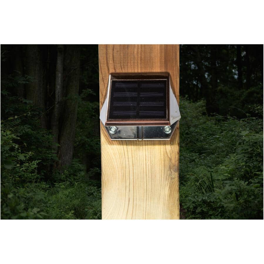 Classy Caps Solar Copper Wedge Light | Home Hardware