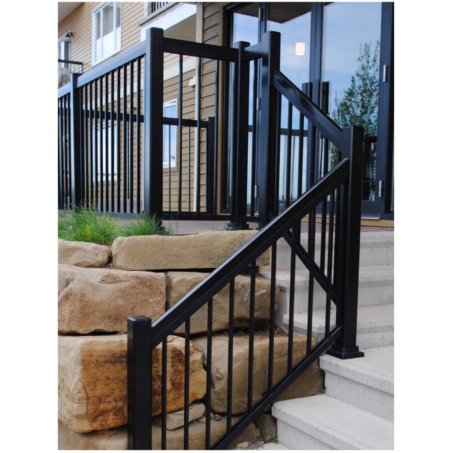 IMPERIAL KOOL-RAY 3" x 3" x 40.5" Aluminum Railing Stair Post | Home ...