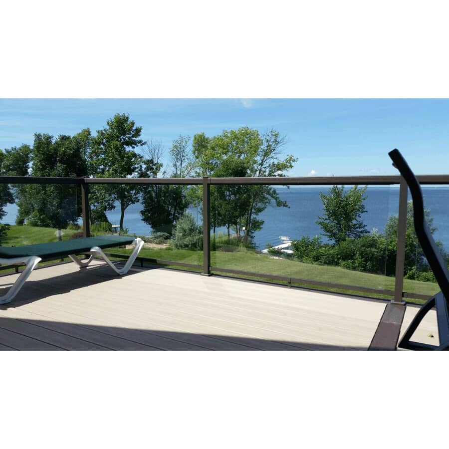 Regal Ideas Bronze Aluminum Stair Rail Support Leg | Home Hardware