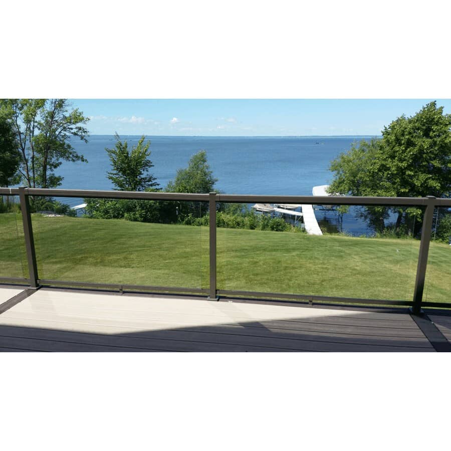 Regal Ideas Bronze Aluminum Stair Rail Support Leg | Home Hardware