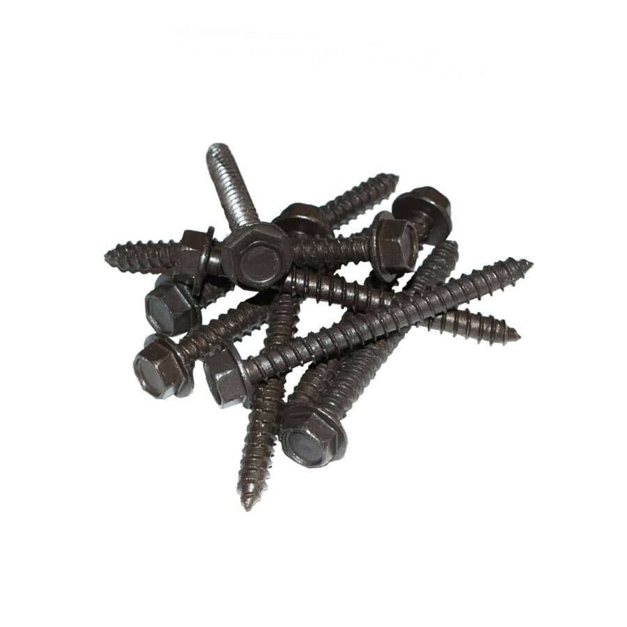 Regal Ideas 24 Pack 2-1/2" Bronze Aluminum Lag Screws | Home Hardware