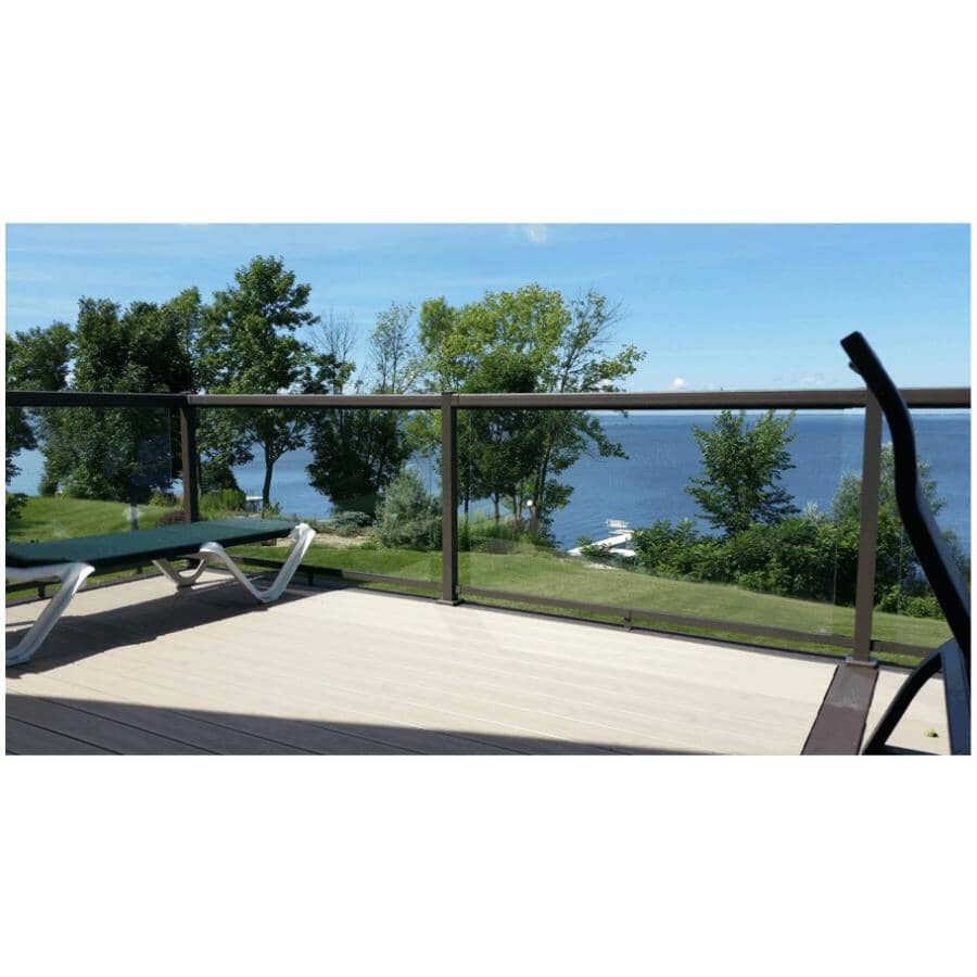 REGAL IDEAS Bronze Aluminum Stair Rail Support Leg | Home Hardware