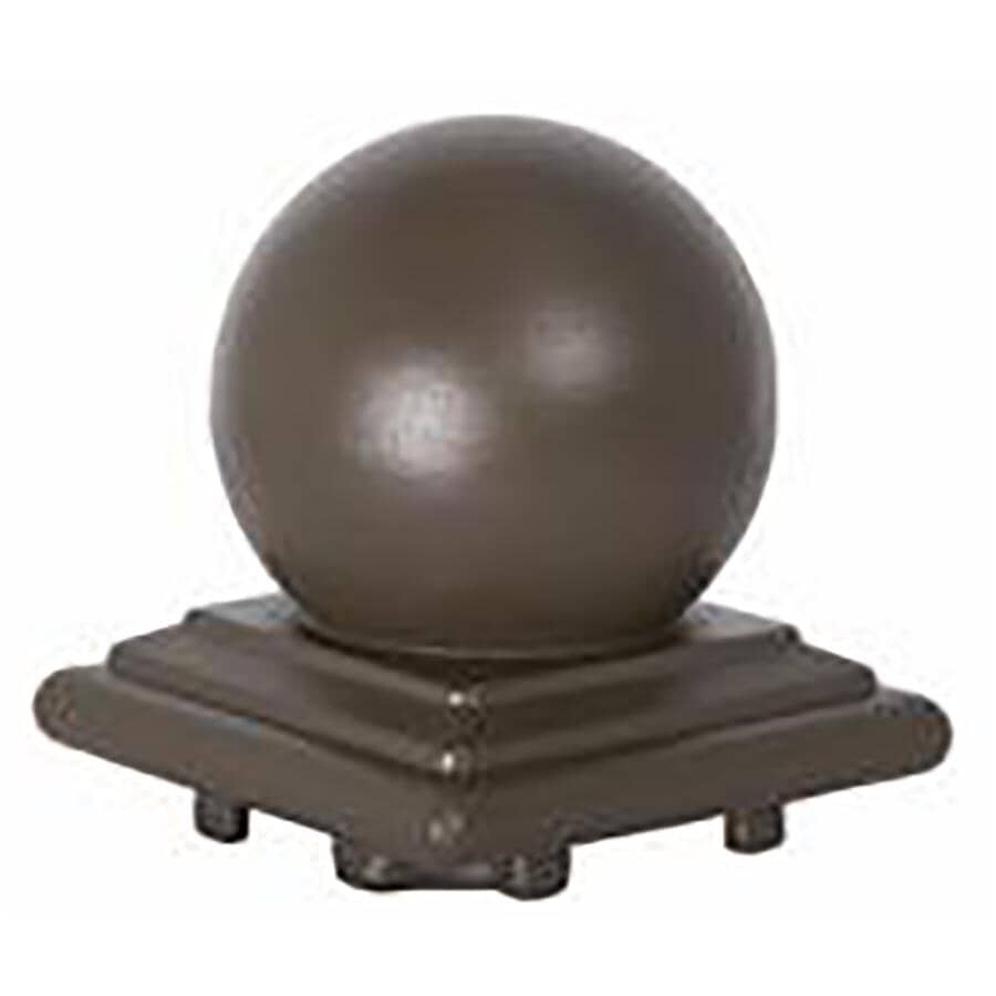 REGAL IDEAS Bronze Aluminum Ball Railing Post Cap | Home Hardware