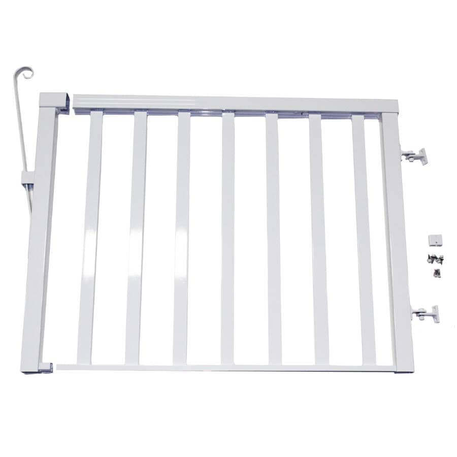 VISTA 4' Aluminum Wide Picket Gate Package | Home Hardware