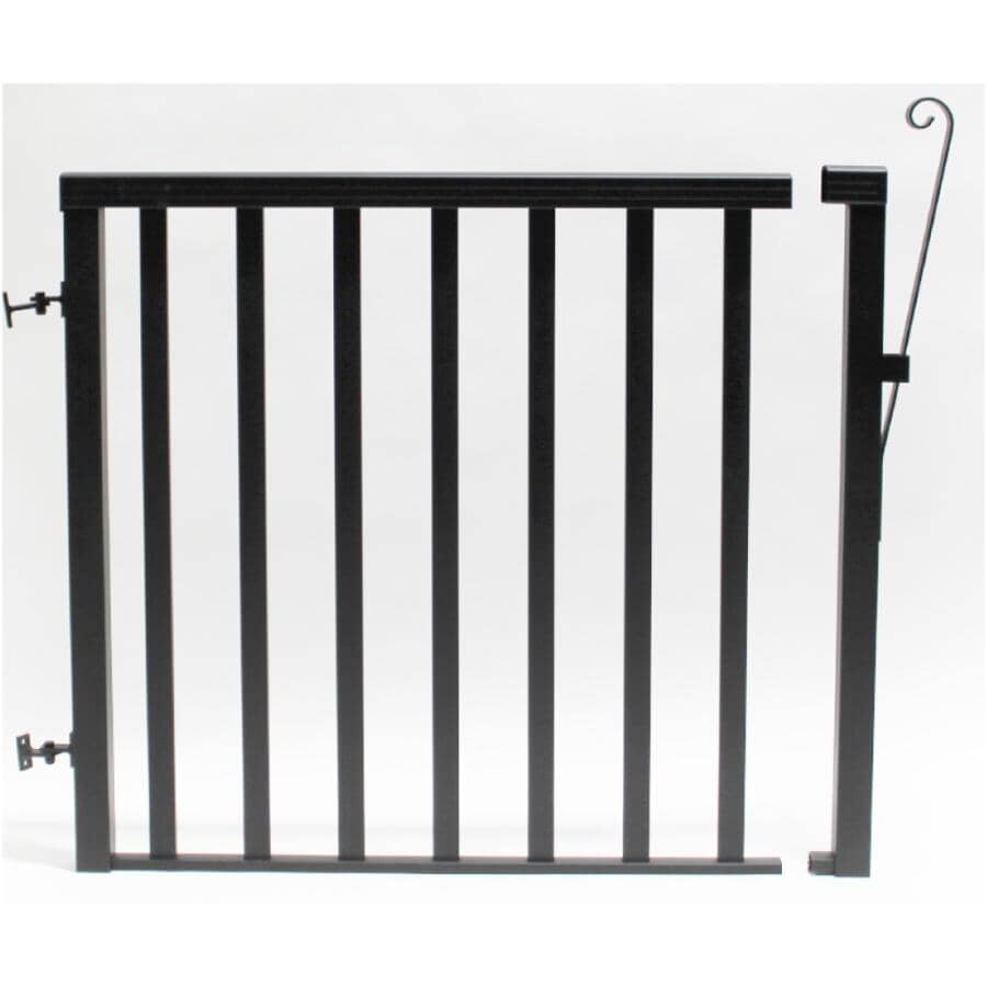 VISTA 4' Aluminum Wide Picket Gate Package | Home Hardware