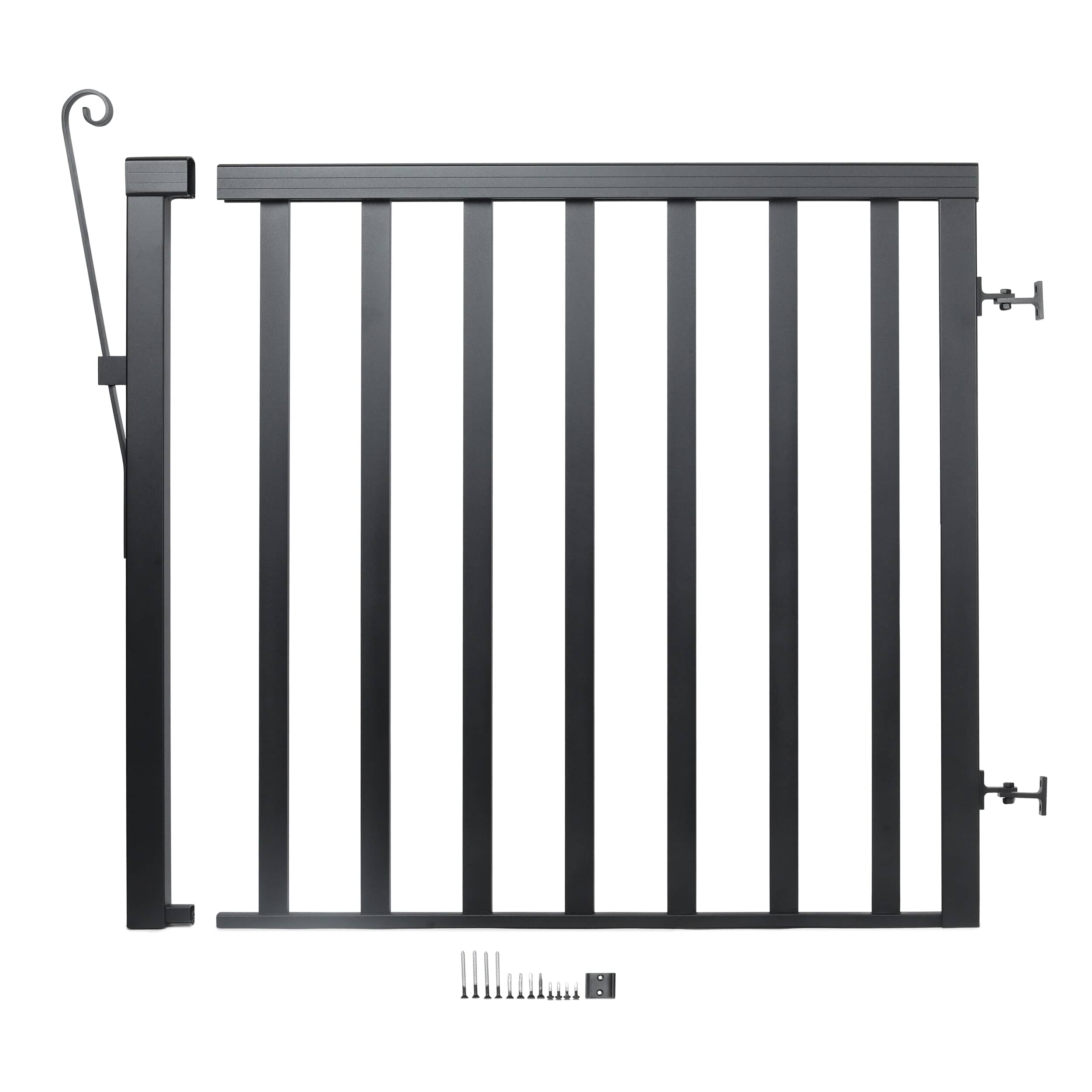 VISTA 4' Aluminum Wide Picket Gate Package | Home Hardware