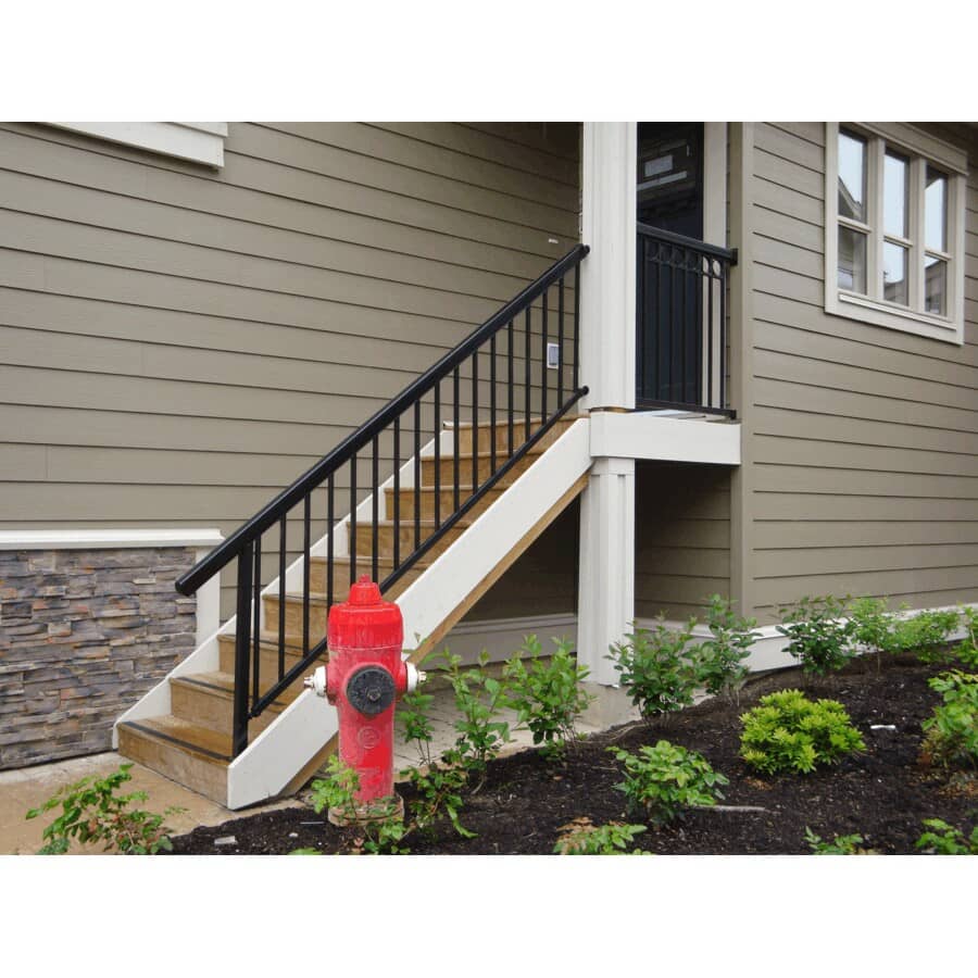 REGAL IDEAS Universal Black Aluminum Angle Railing Bracket | Home Hardware