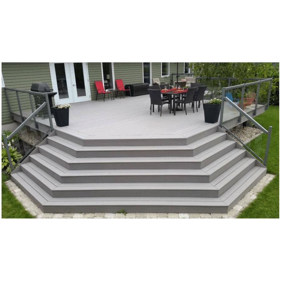 Regal Ideas Universal Titanium Slate Aluminum Angle Railing Bracket ...