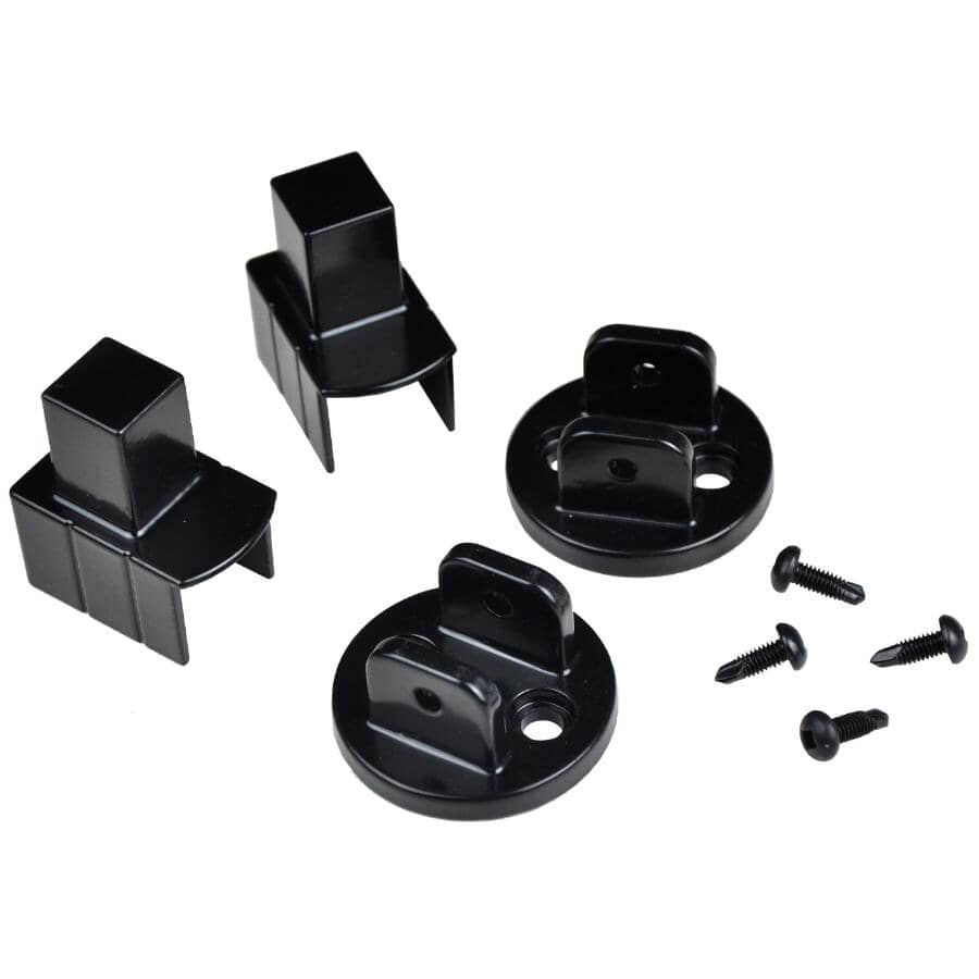 REGAL IDEAS Black Inline Aluminum Railing Stair Post | Home Hardware