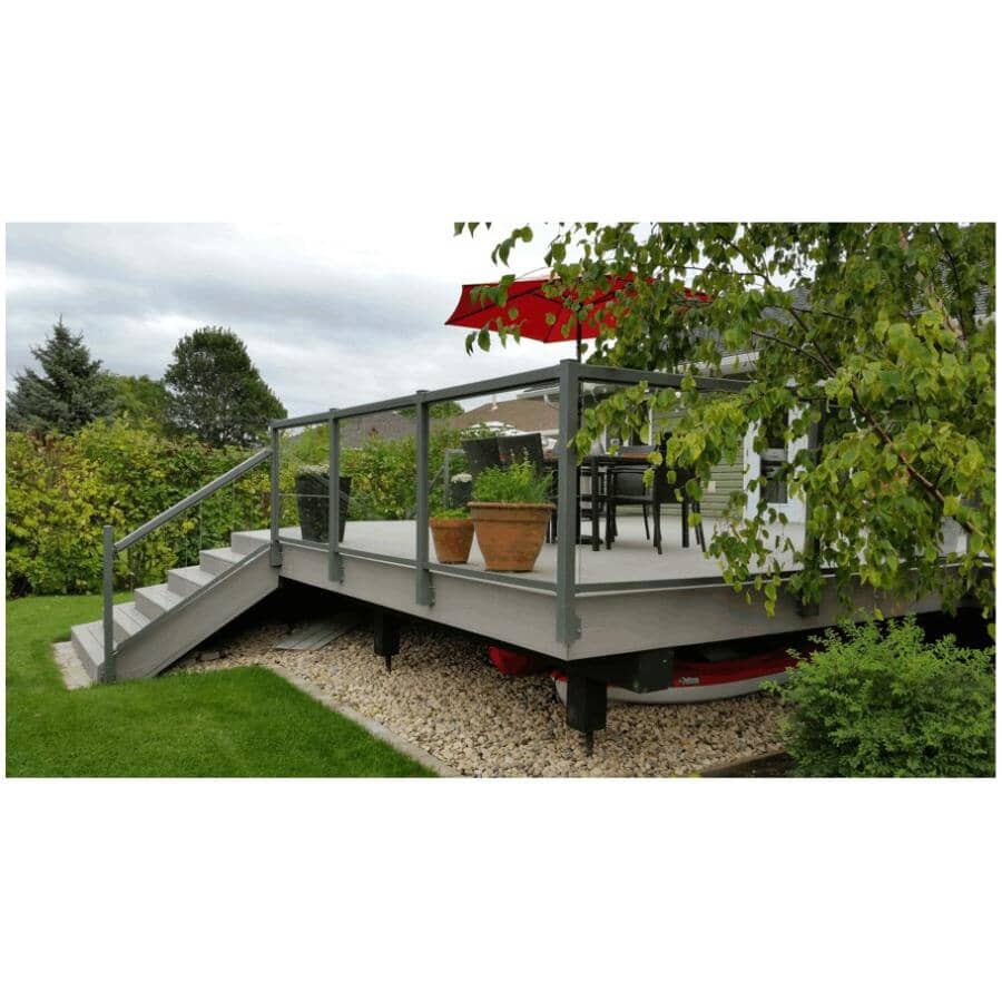 REGAL IDEAS Universal Titanium Slate Aluminum Angle Railing Bracket ...