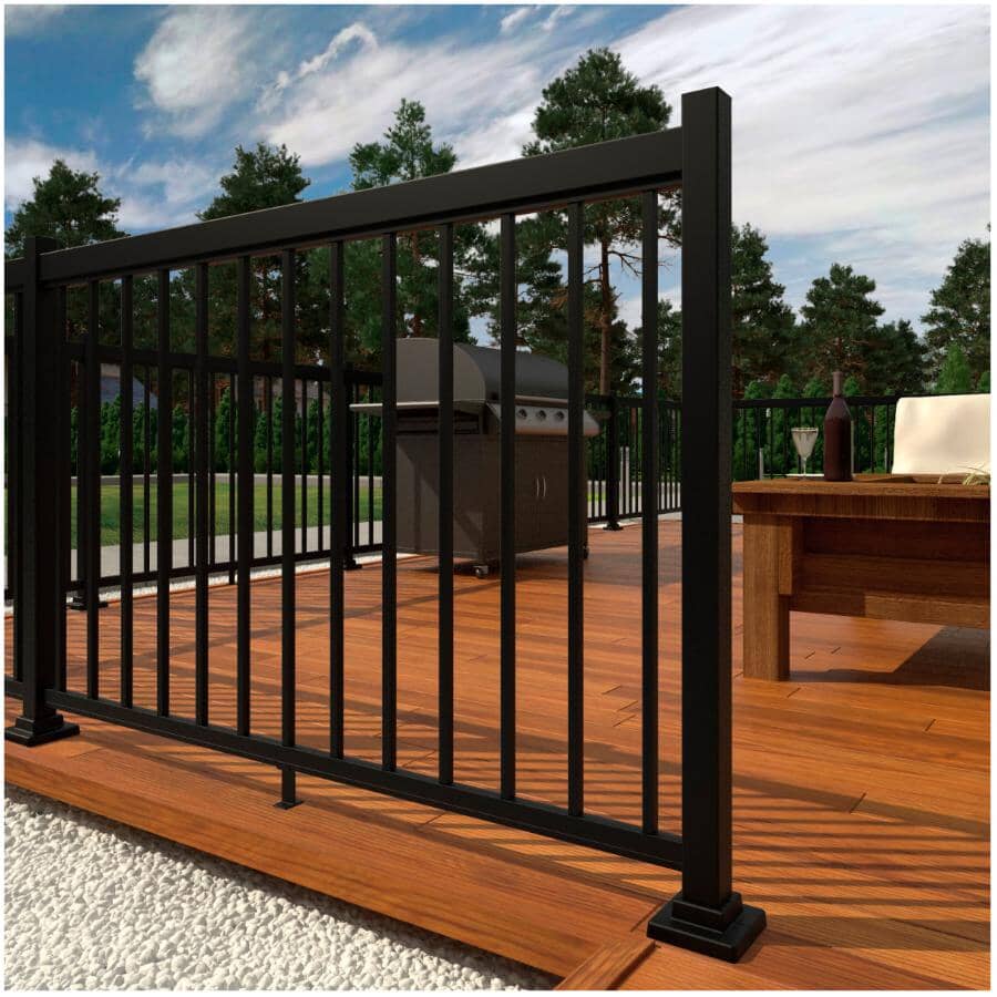 IMPERIAL KOOL-RAY 36" x 72" Entourage Aluminum Straight Railing Section ...