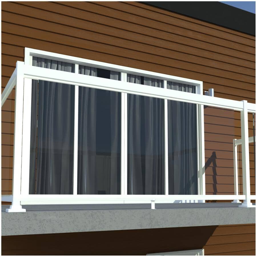 IMPERIAL KOOL-RAY 36" x 72" Entourage Aluminum Straight Railing Section ...