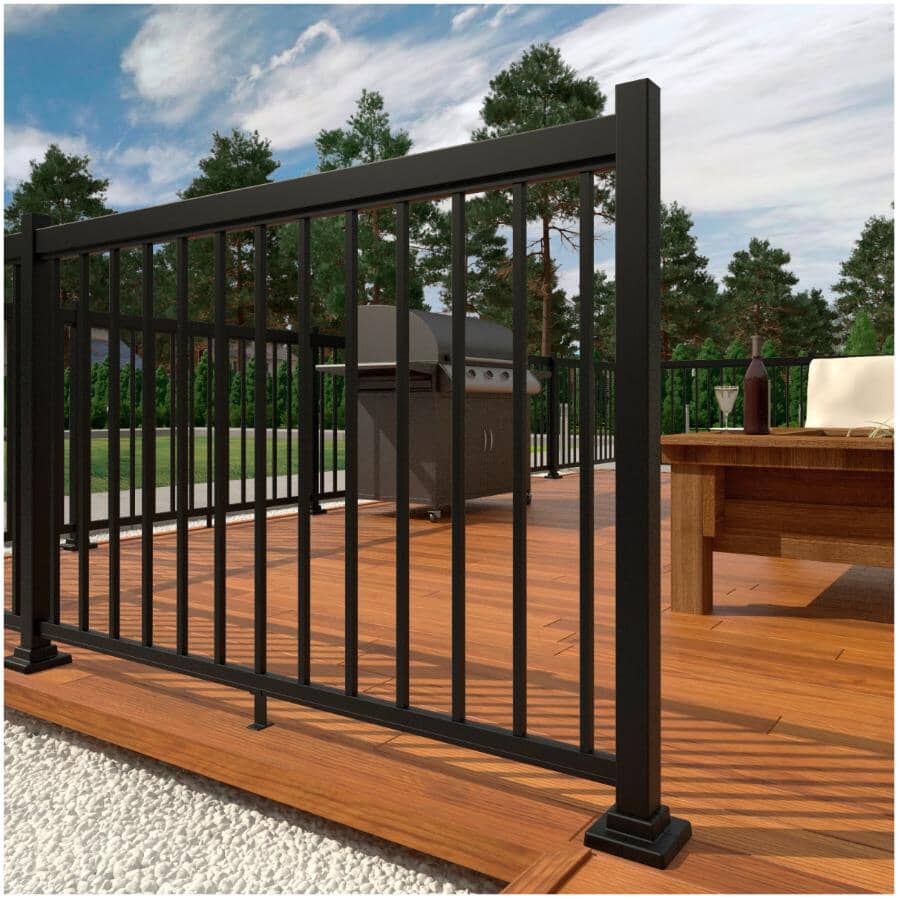 IMPERIAL KOOL-RAY 42" x 59" Entourage Aluminum Straight Railing Section ...