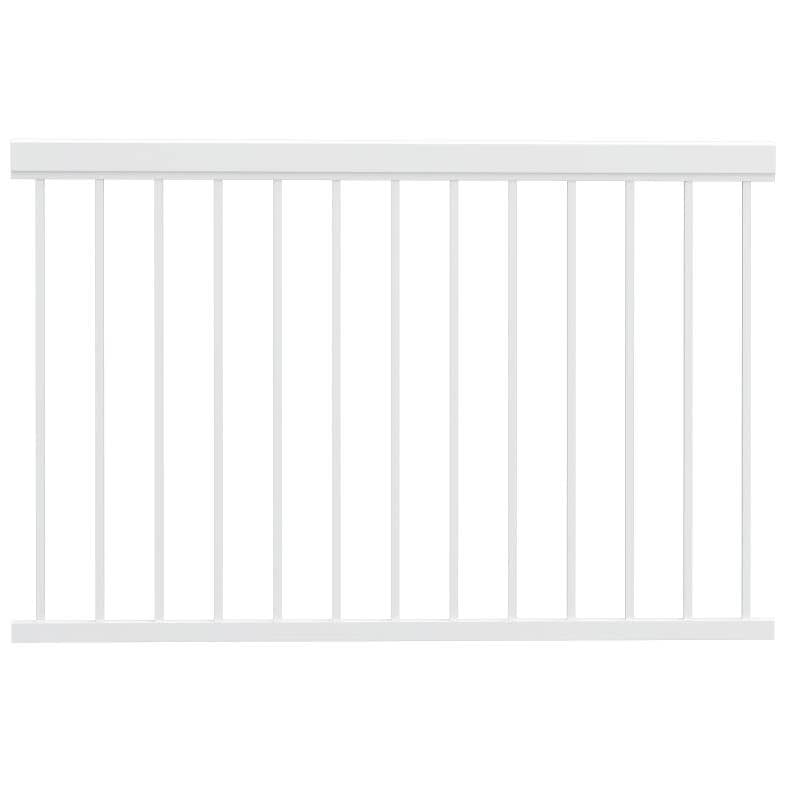IMPERIAL MANUFACTURING 42" x 59" Entourage Aluminum Straight Railing ...