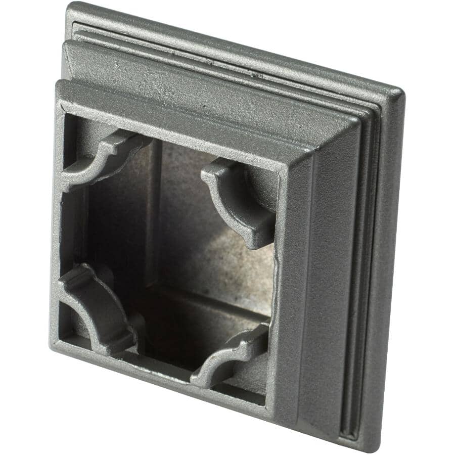 REGAL IDEAS 2-1/4" Titanium Slate Aluminum Tower Railing Post Cap ...