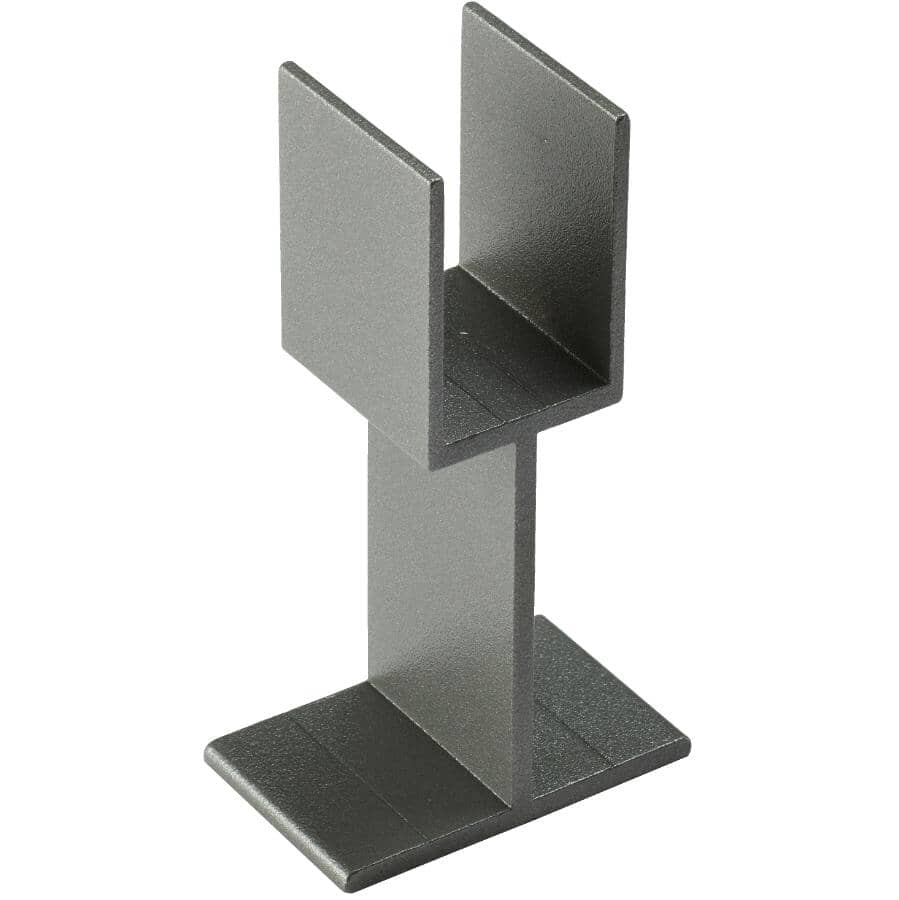 REGAL IDEAS Titanium Slate Aluminum Stair Rail Support Leg | Home Hardware