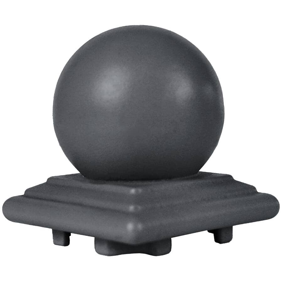 REGAL IDEAS Titanium Slate Aluminum Railing Decorative Post Cap | Home ...