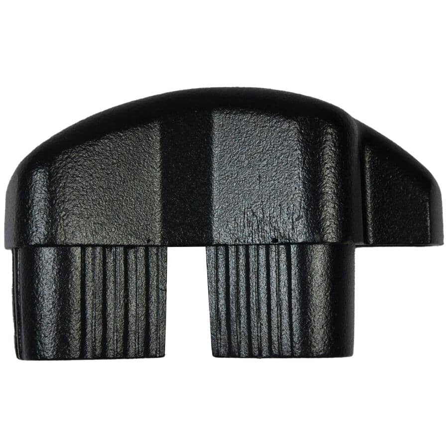 REGAL IDEAS Textured Black End Cap for Stair Top Rail | Home Hardware