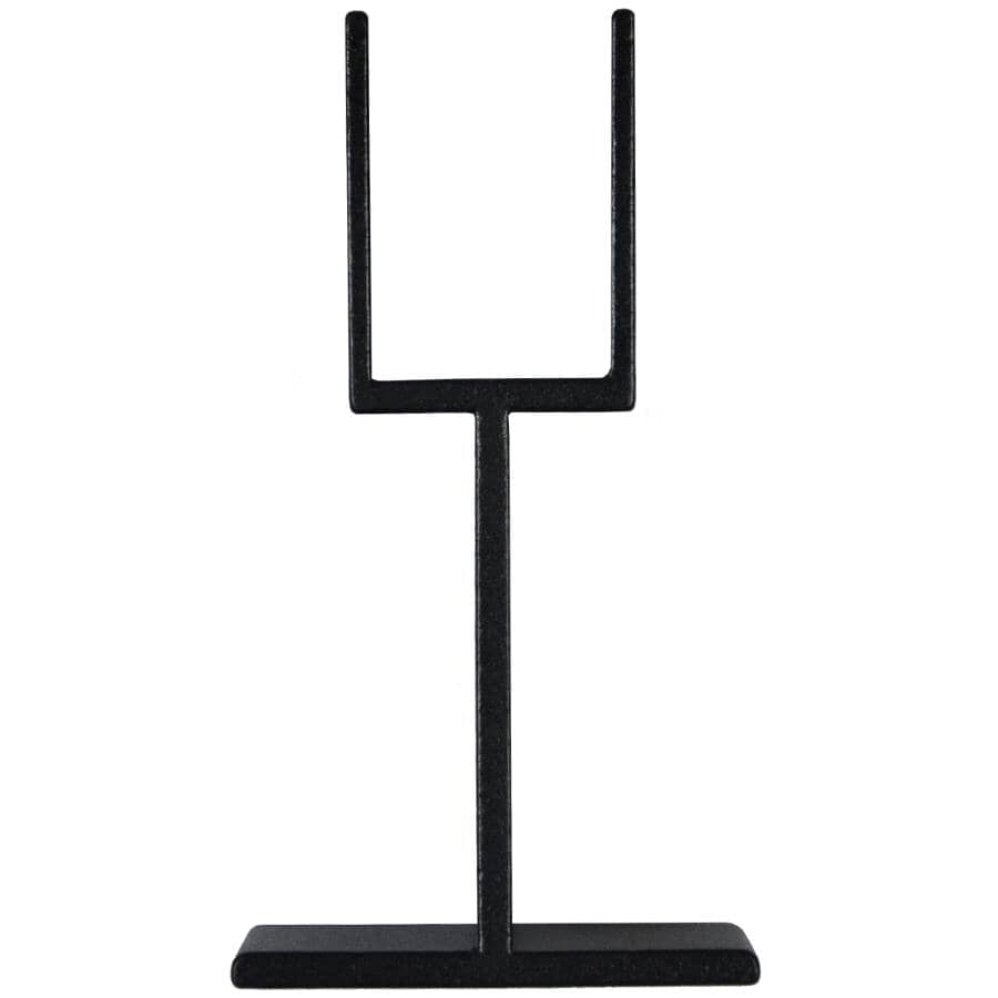 REGAL IDEAS Textured Black Aluminum Stair Rail Support Leg | Home Hardware