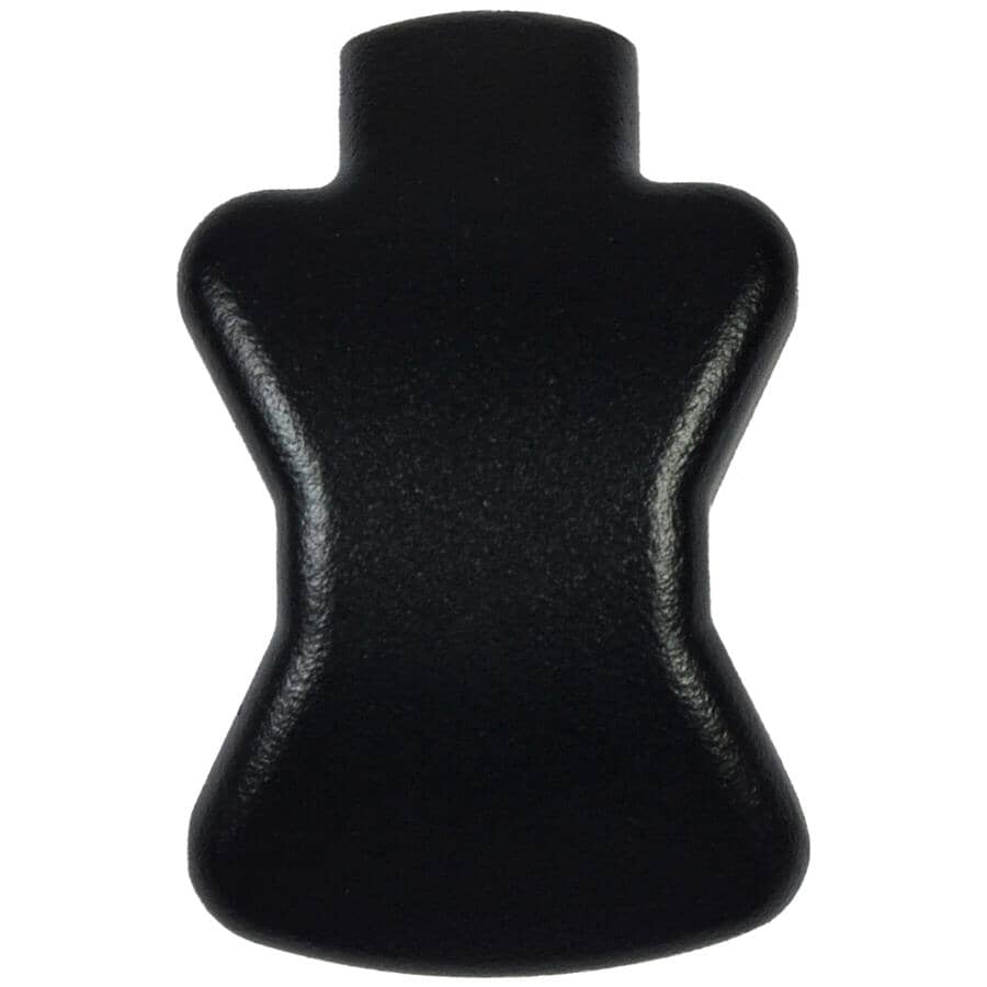REGAL IDEAS Textured Black End Cap for Stair Top Rail | Home Hardware