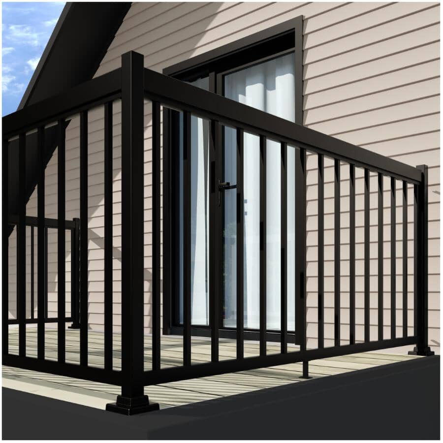 IMPERIAL KOOL-RAY 36" x 46" Entourage Aluminum Straight Railing Section ...
