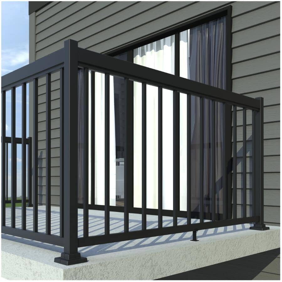 IMPERIAL KOOL-RAY 36" x 59" Entourage Aluminum Straight Railing Section ...